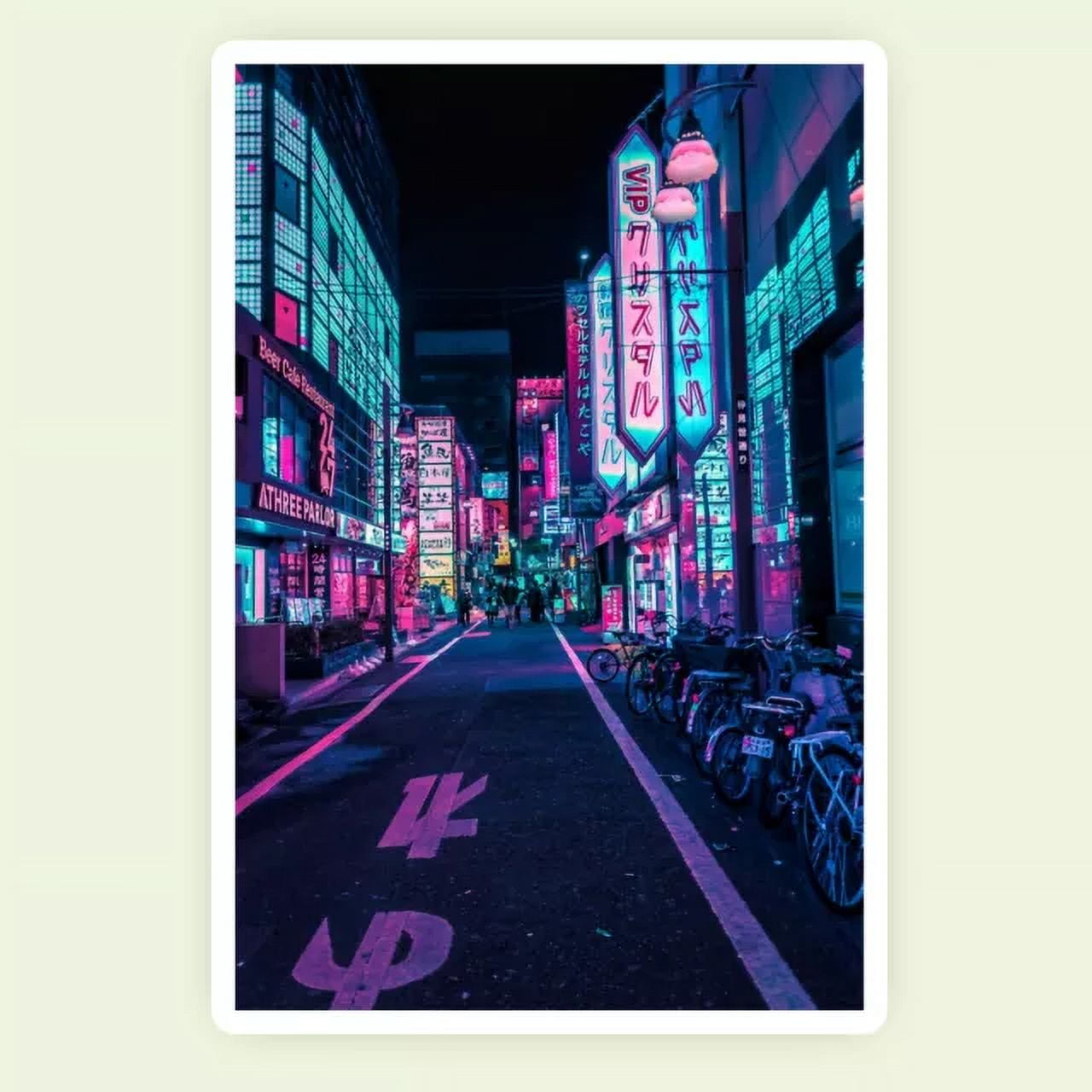 Japan Tokyo Travel The World City Street Light Sticker Laptop Bumper ...