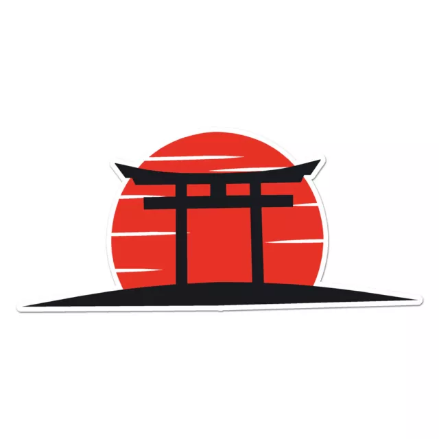 Japan Torii Gate Shinto Sticker Phone Decal Water Bottle Stickers Car ...