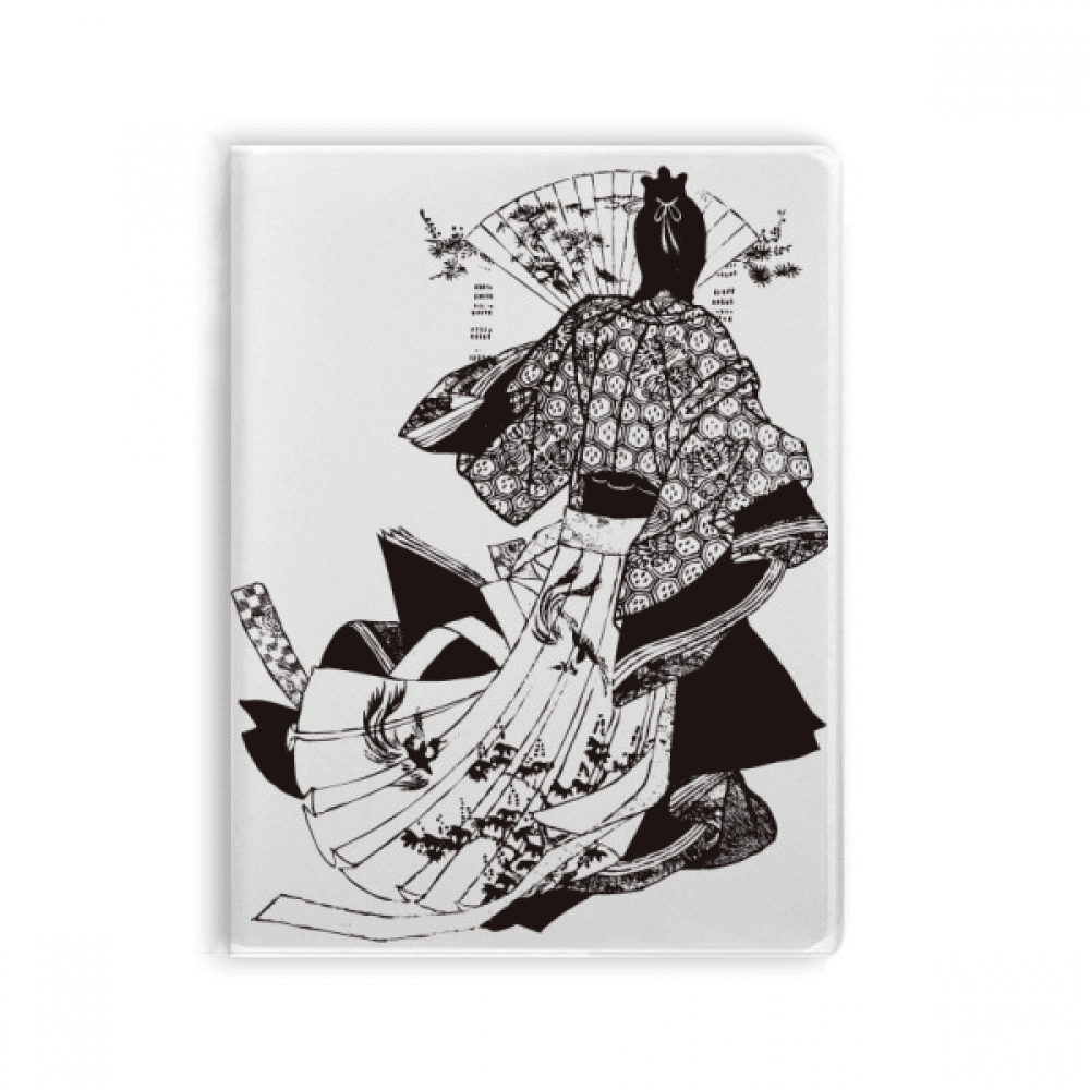 Japan Traditional Culture Kimono Notebook Gum Cover Diary Soft Cover ...