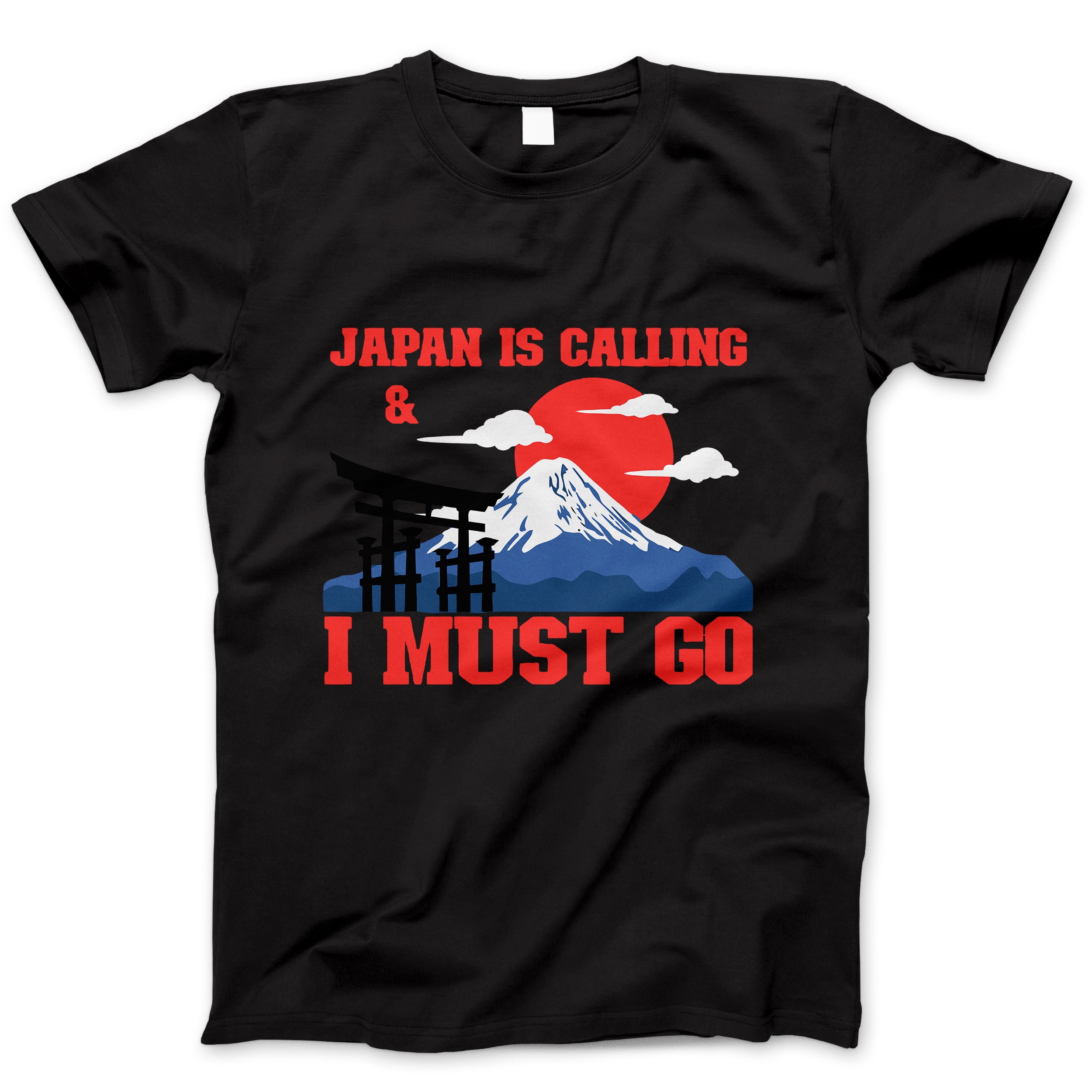 Japan Travel Inspired T-Shirt – Mount Fuji and Torii Gate Graphic Tee ...