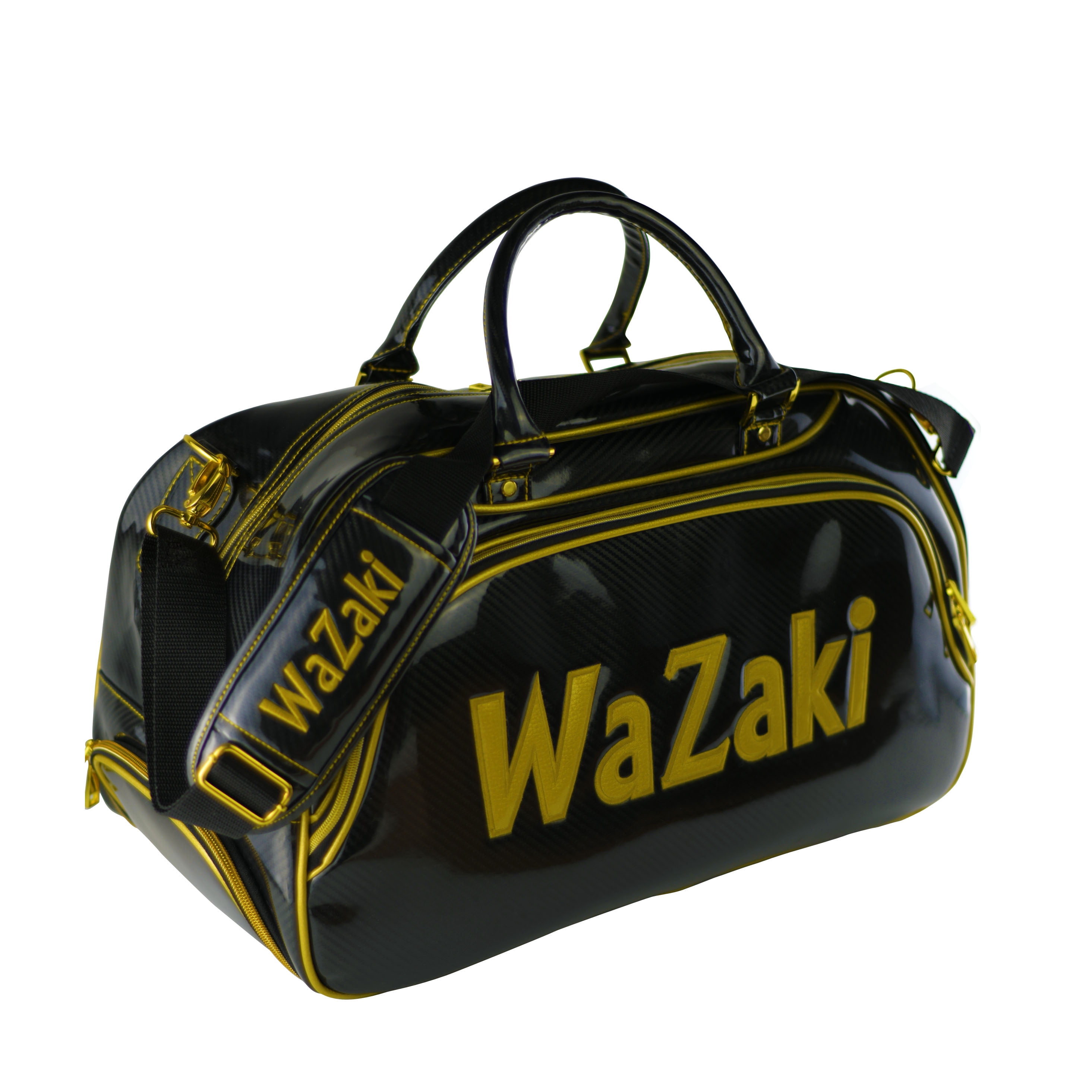 Japan WaZaki Black Gold Turf Line Waterproof Classic Duffle Golf Bag ...