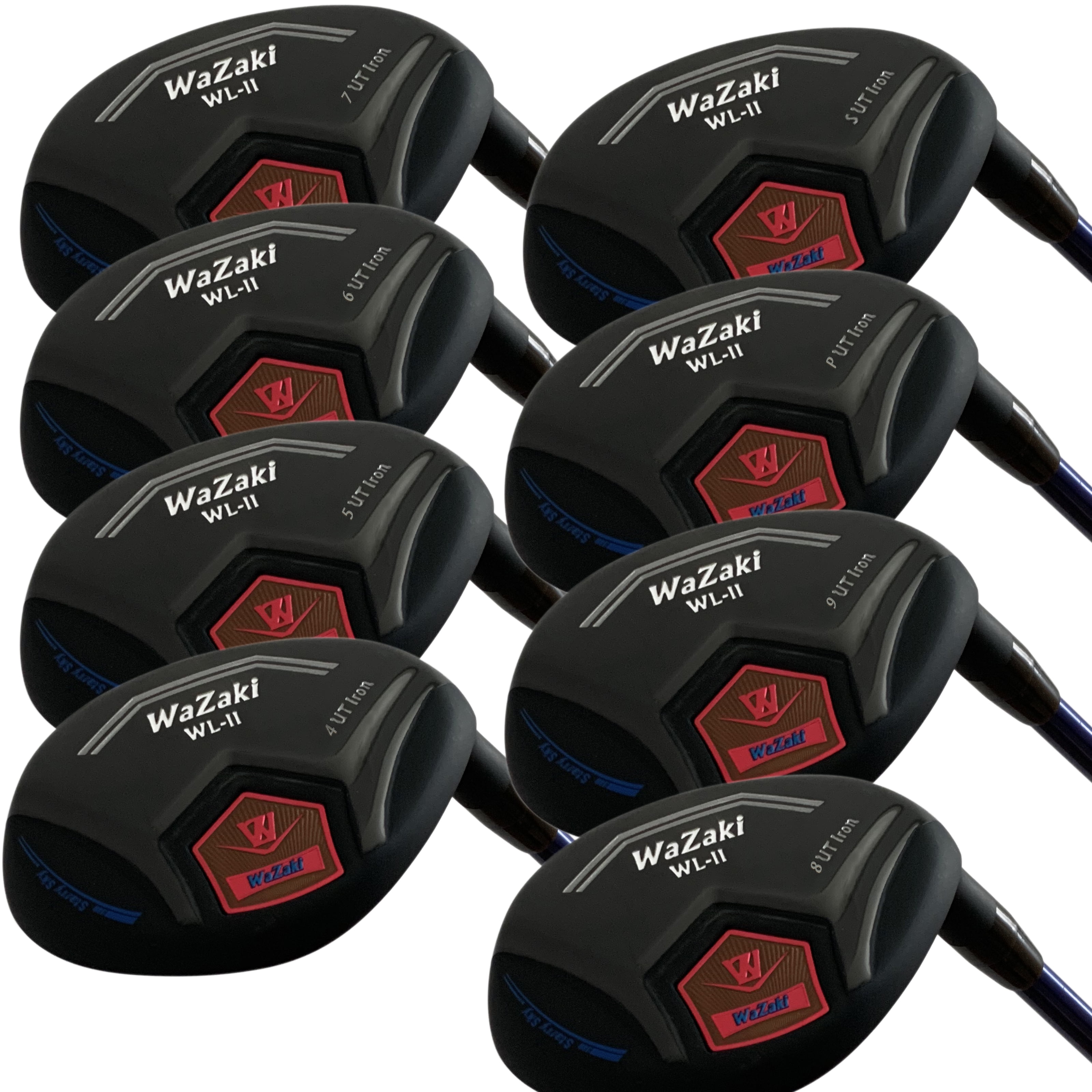 Japan WaZaki Hybrid Iron Set USGA R A Rules Golf Club,Whole Black Oil ...