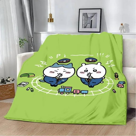 Japan comics Cute C-Chiikawas Printed Blankets Picnic Blanket Warm ...