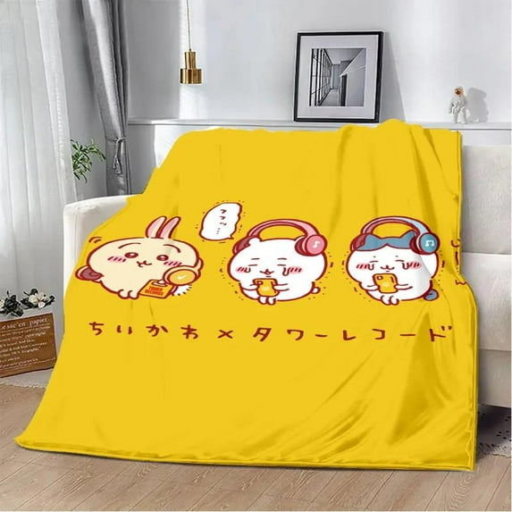 Japan comics Cute C-Chiikawas Printed Blankets Picnic Blanket Warm ...