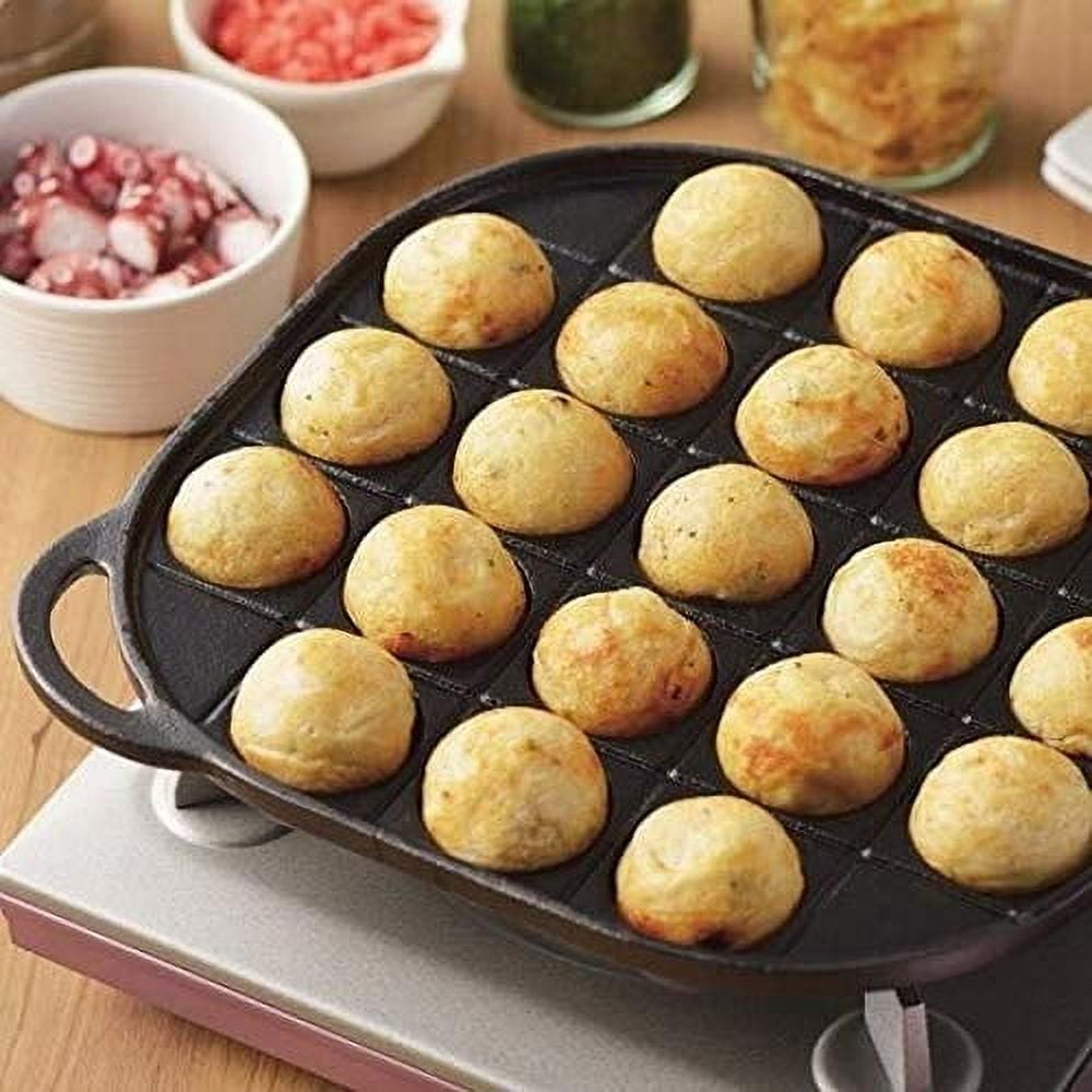 JapanBargain 1795, Takoyaki Pan Cast Iron Takoyaki Maker Skillet ...