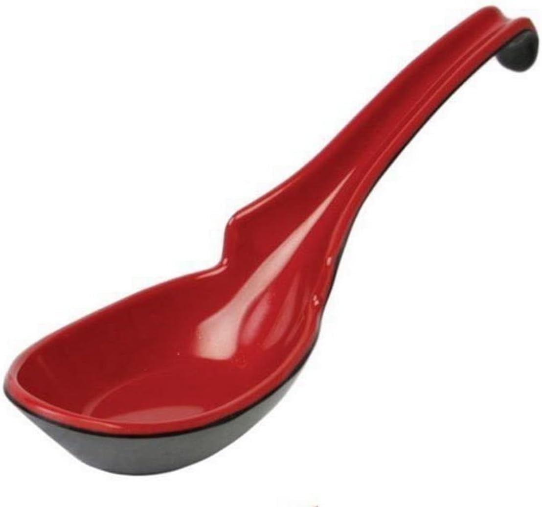JapanBargain 2397, Set of 12 Soup Spoons with Hook Asian Soup Spoons Chinese Spoons with Notch ...