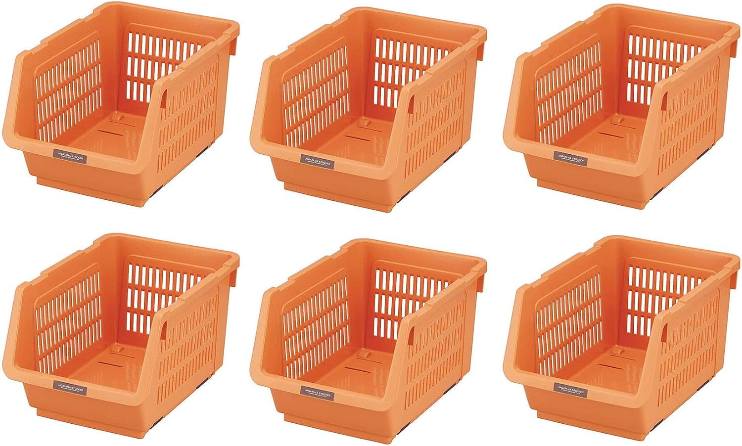 JapanBargain 4670x6, Set of 6 Japanese Stackable Storage Bin Kitchen ...