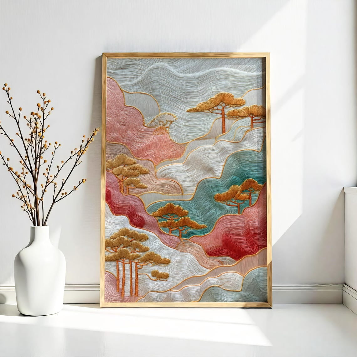 Japandi Hills Print Home Decor UNFRAMED Poster, Wall Art for Decor ...