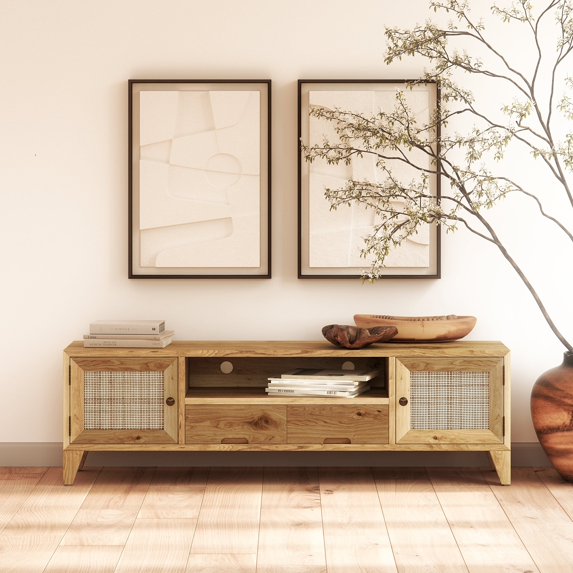 MOJO BOUTIQUE Japandi TV Stand - Walmart.com