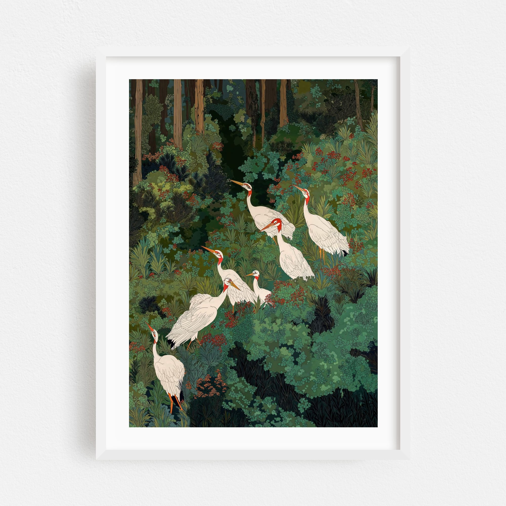 Japandi Wall Art Maximalist japanese chinoiserie Bird Wall Art wabi ...