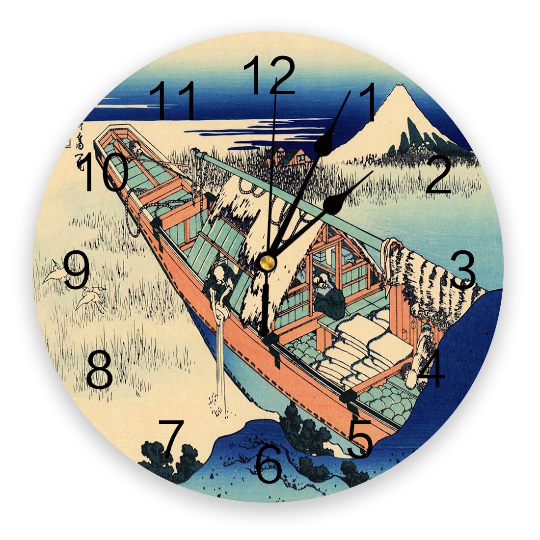 Japanese Anime Character Bushido Wall Clock Silent Non Ticking Kids ...