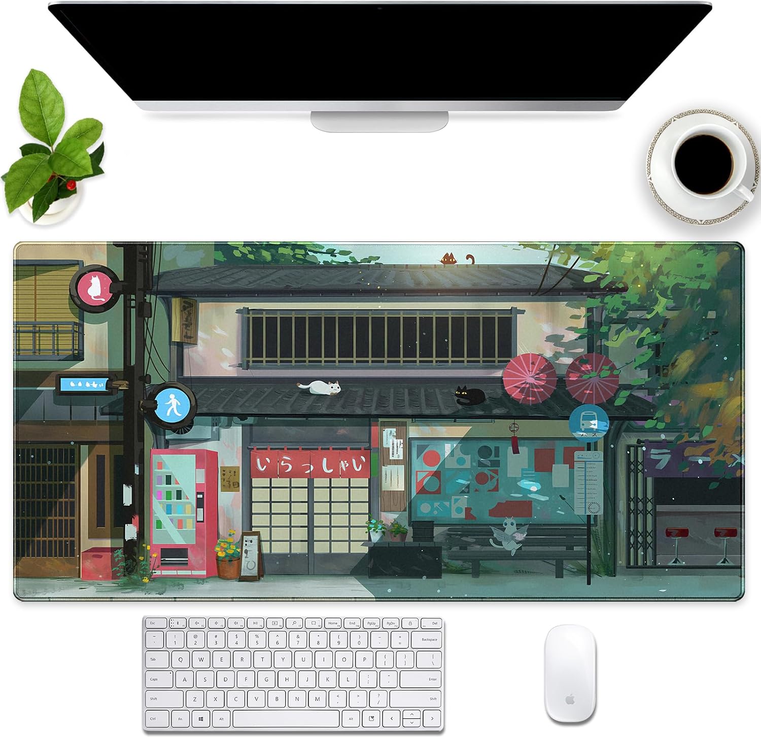 Japanese Anime Desk mat Mouse pad Computer Desktop mat Cute XL Large ...