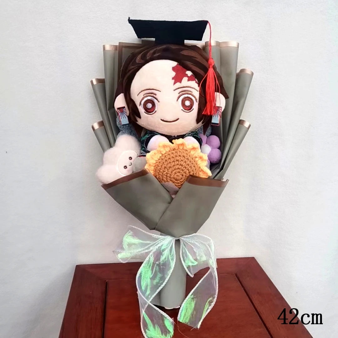 Japanese Anime Ghost Slayer: Blade Plush Bouquet Doll Tanjiro Nezuko ...