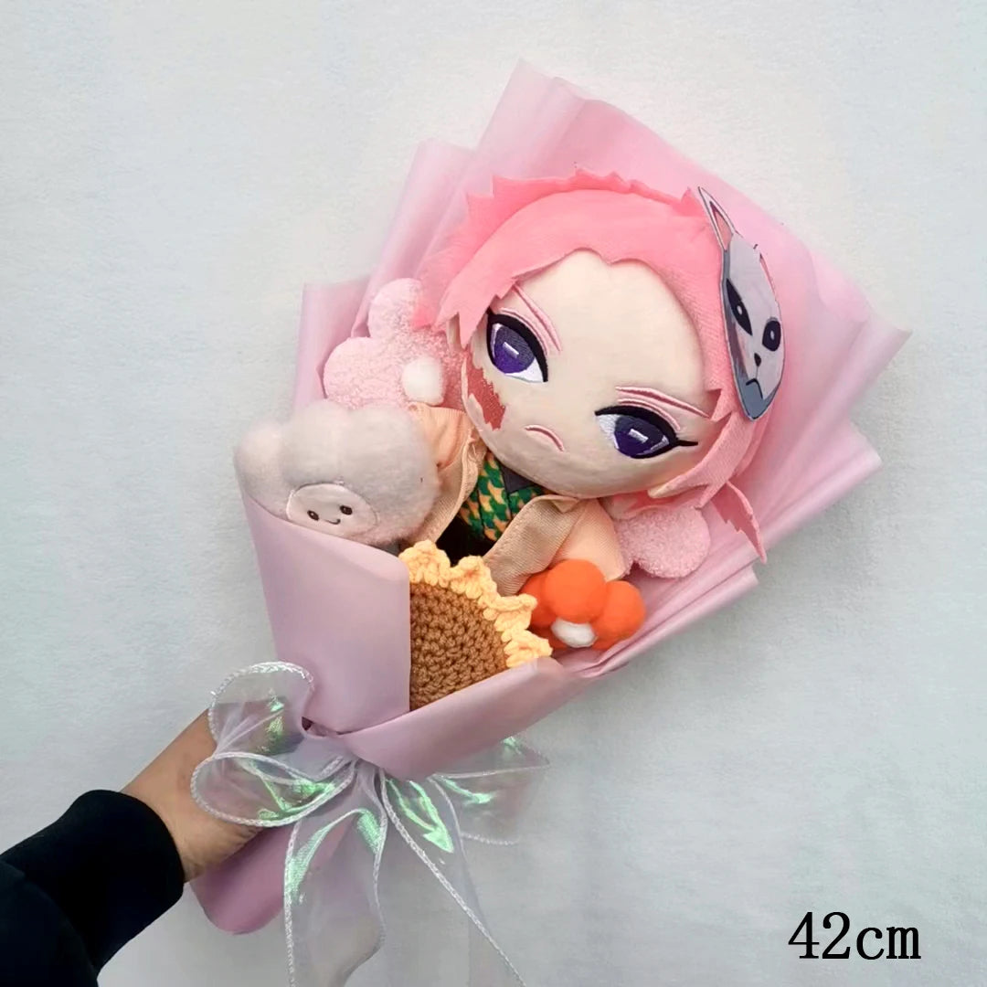 Japanese Anime Ghost Slayer: Blade Plush Bouquet Doll Tanjiro Nezuko ...