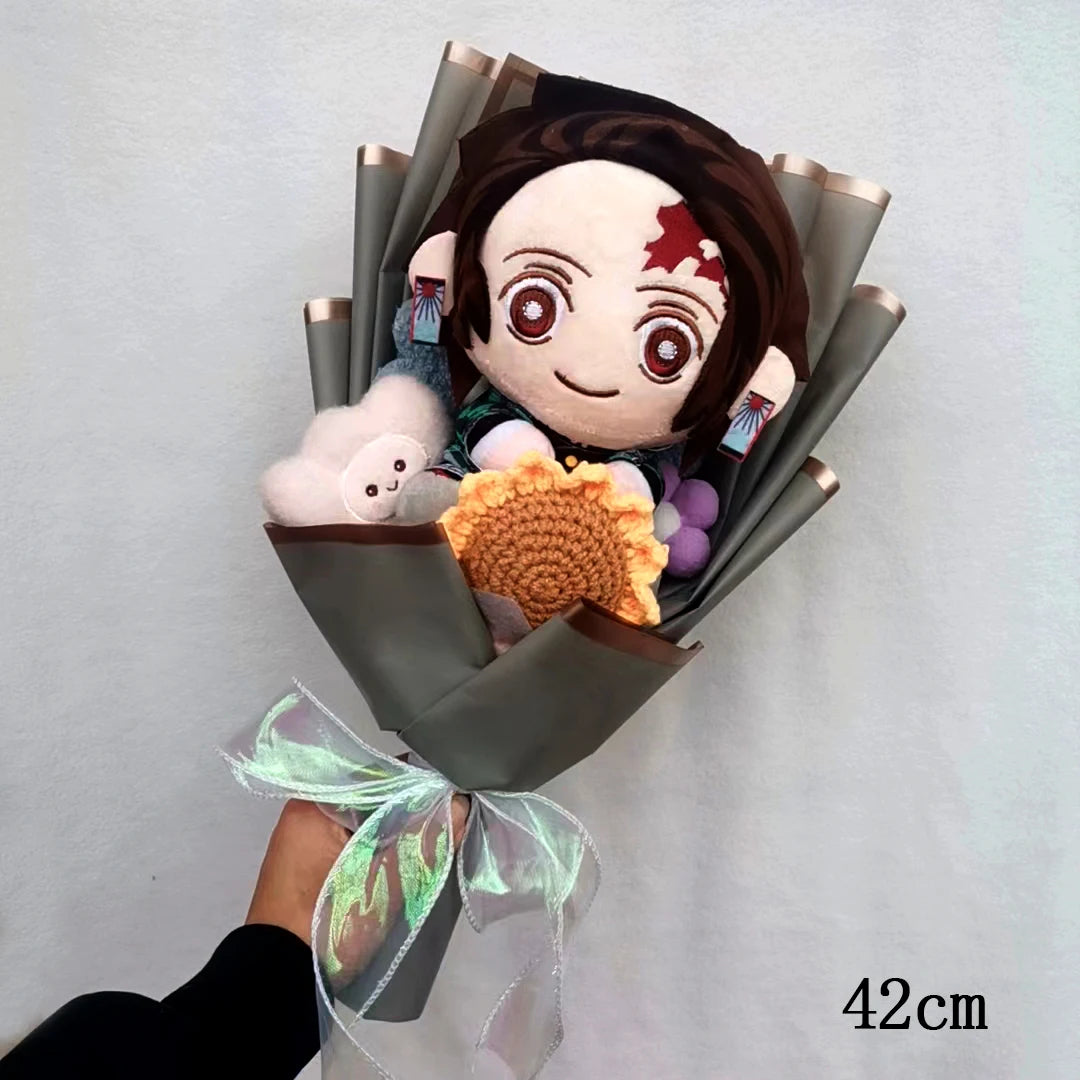 Japanese Anime Ghost Slayer: Blade Plush Bouquet Doll Tanjiro Nezuko ...