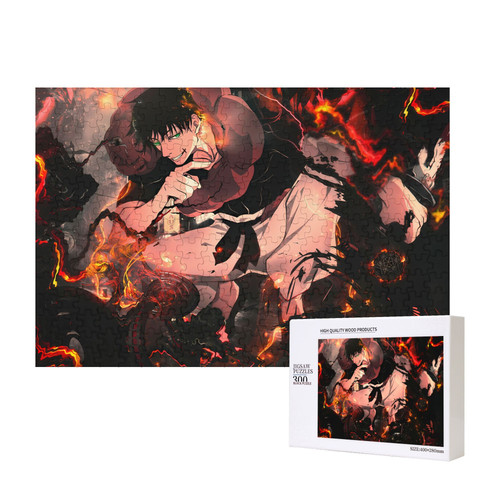 Japanese Anime JJK Gojo Satoru Wooden Jigsaw Puzzles for Adult，Jujutsu ...