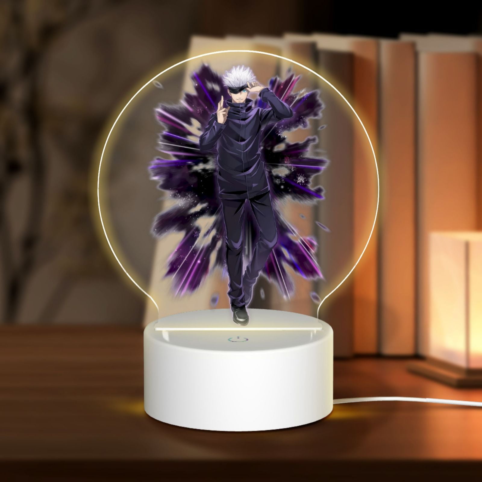 Japanese Anime JJK Graphic Table Round Acrylic Jujutsu Kaisen Night ...