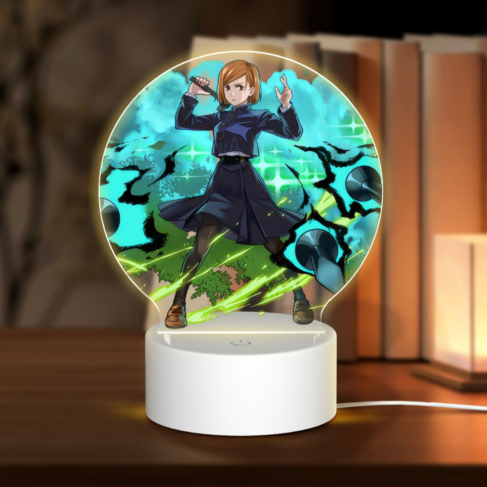 Japanese Anime JJK Graphic Table Round Acrylic Jujutsu Kaisen Night ...