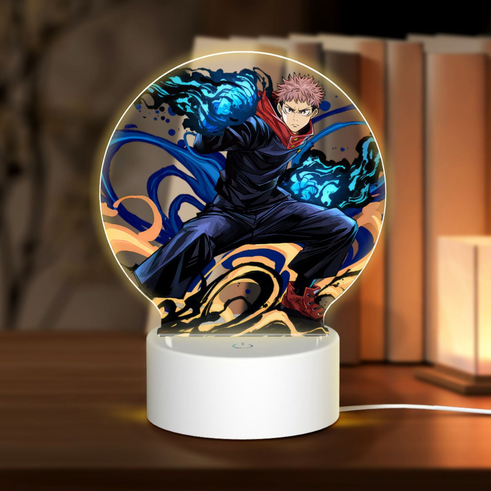 Japanese Anime JJK Graphic Table Round Acrylic Jujutsu Kaisen Night ...