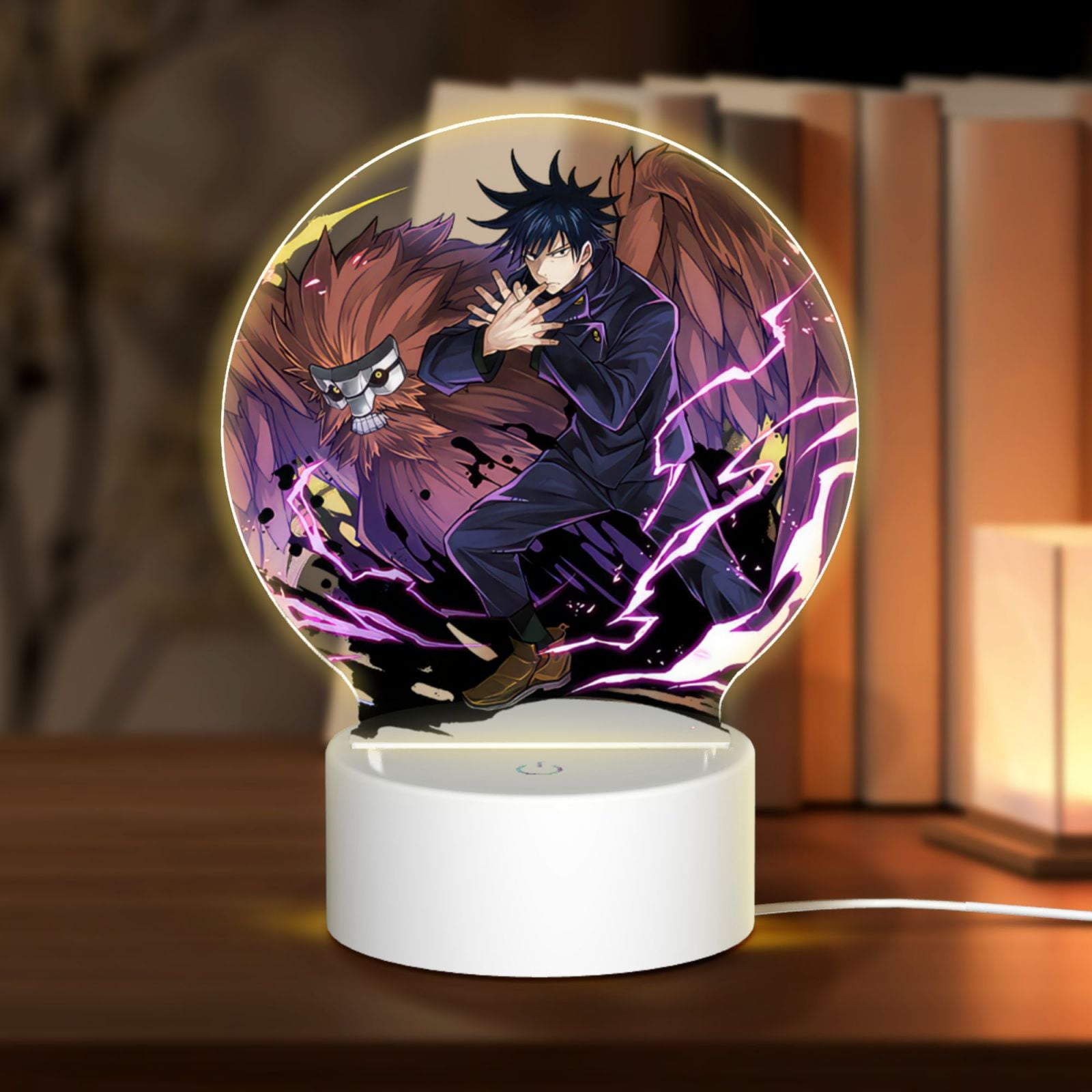Japanese Anime JJK Graphic Table Round Acrylic Jujutsu Kaisen Night ...