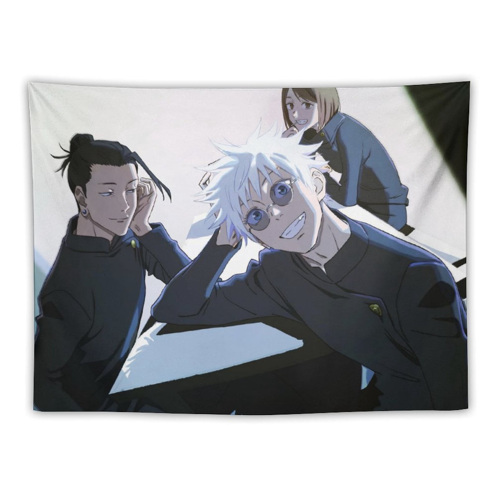 Japanese Anime JJK Large Wall Tapestry,Lightweight Soft Peach Skin ...