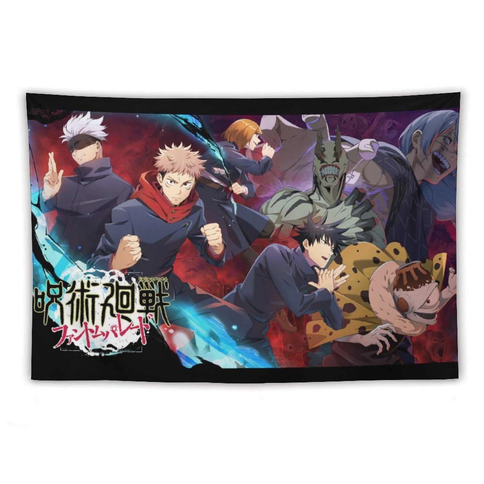 Japanese Anime JJK Large Wall Tapestry,Lightweight Soft Peach Skin ...