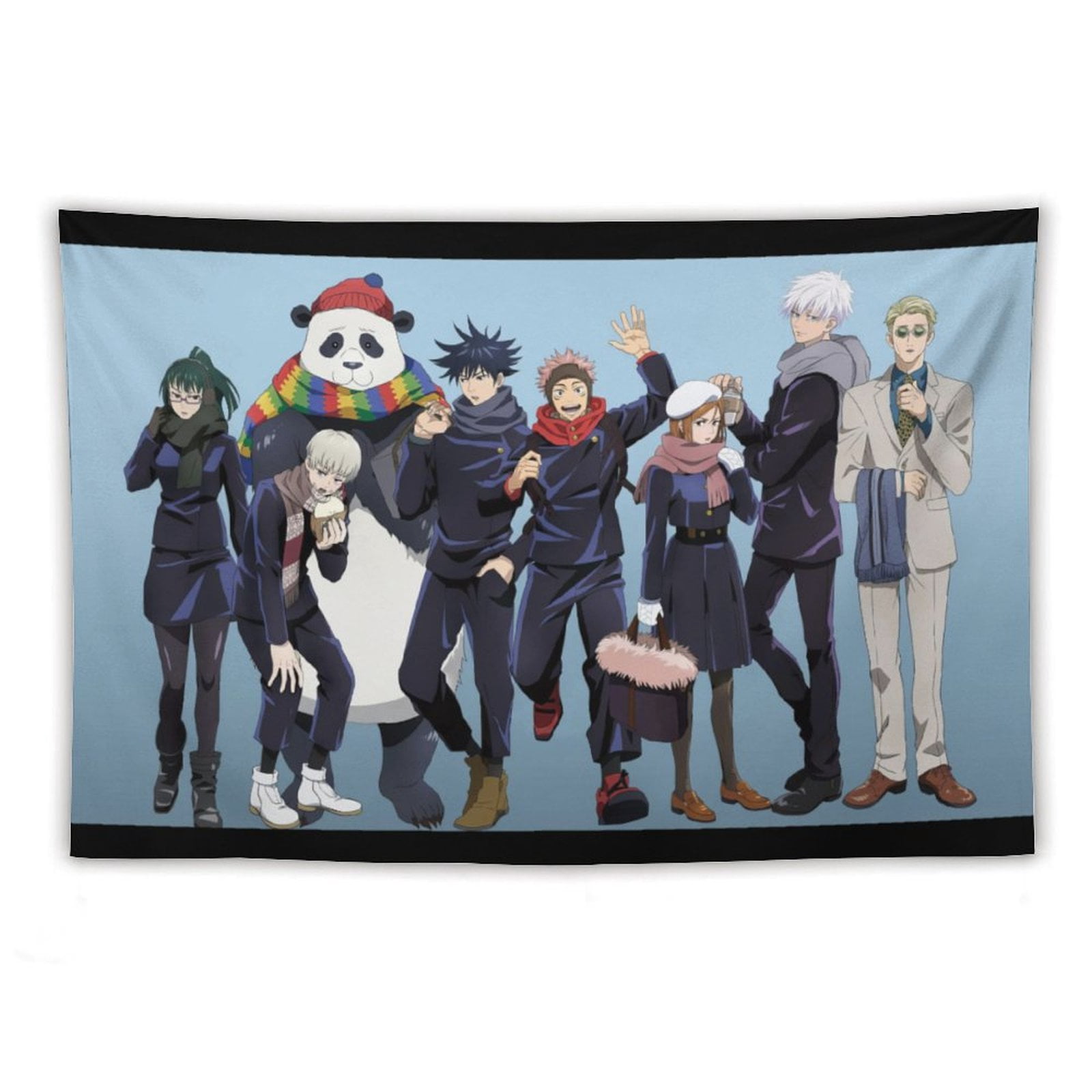 Japanese Anime JJK Large Wall Tapestry,Lightweight Soft Peach Skin ...