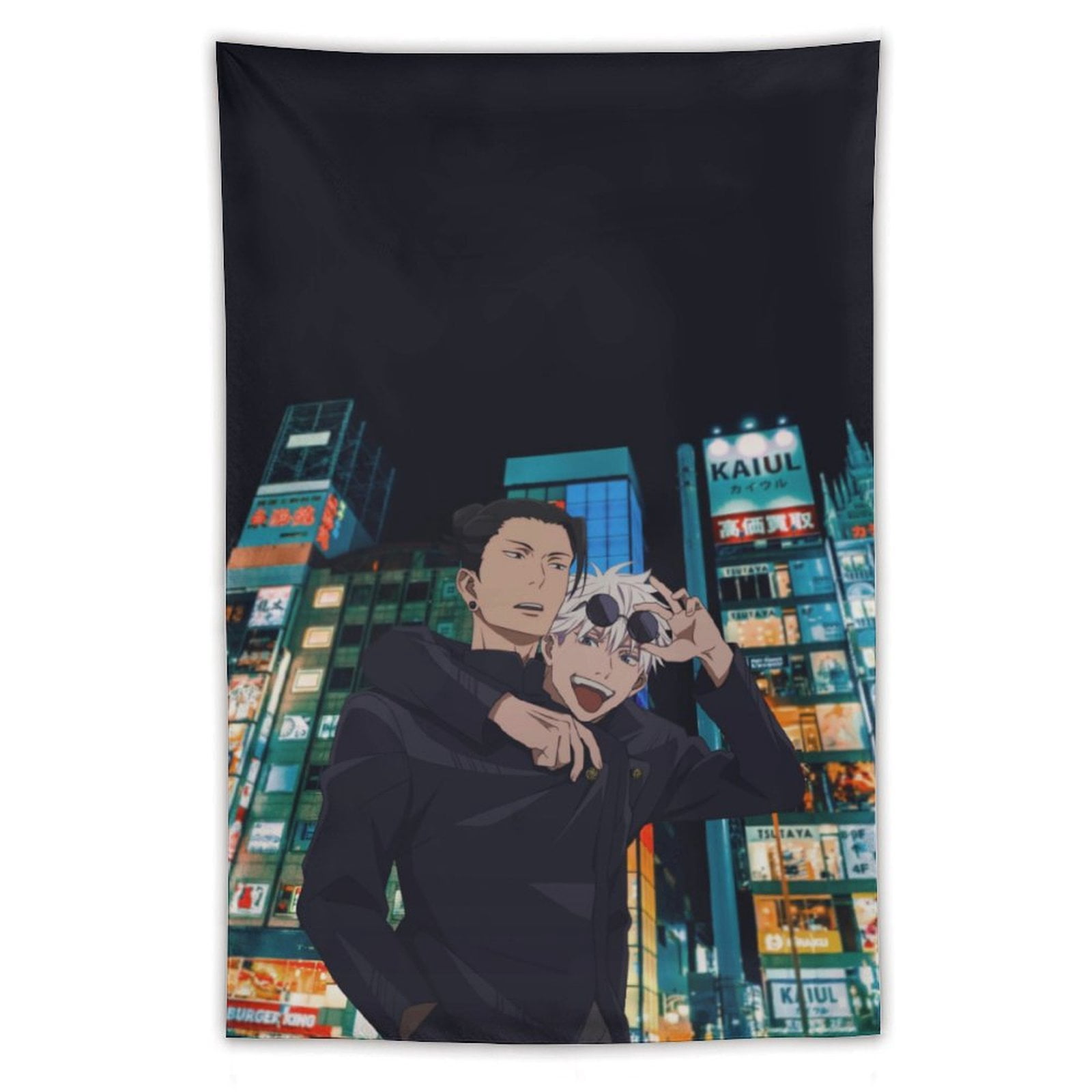 Japanese Anime JJK Large Wall Tapestry,Lightweight Soft Peach Skin ...