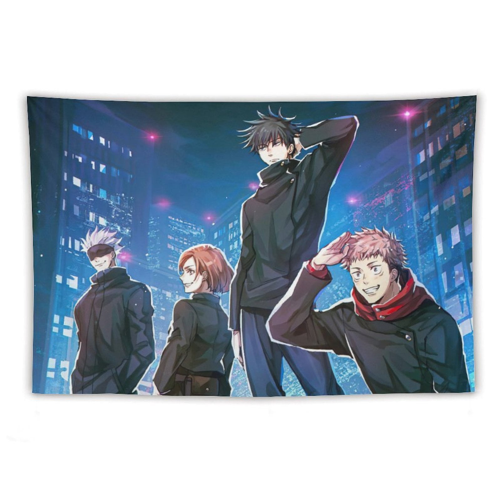 Japanese Anime JJK Large Wall Tapestry,Lightweight Soft Peach Skin ...