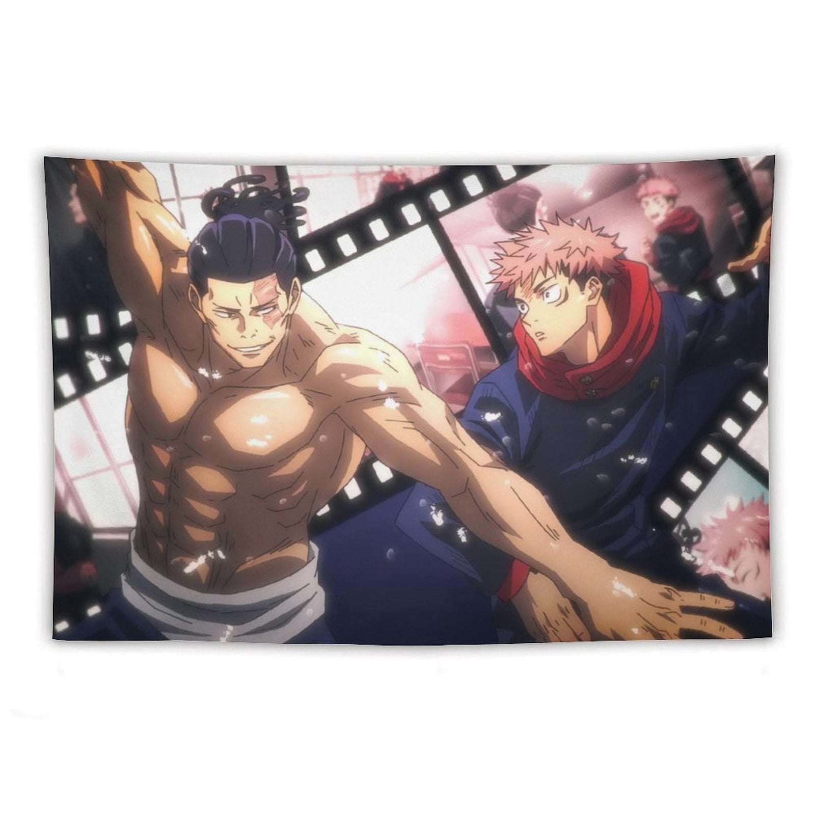 Japanese Anime JJK Large Wall Tapestry,Lightweight Soft Peach Skin ...