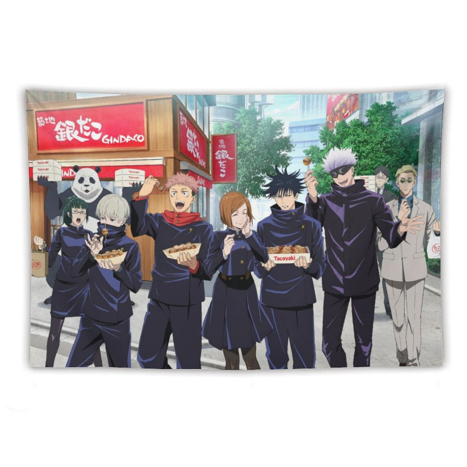 Japanese Anime JJK Large Wall Tapestry,Lightweight Soft Peach Skin ...