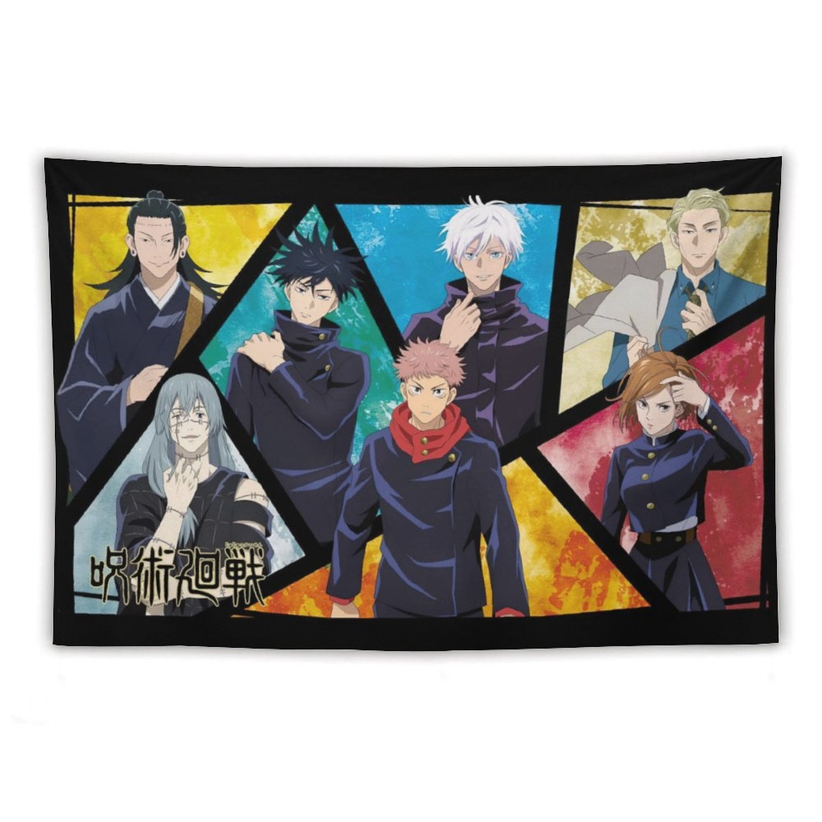 Japanese Anime JJK Large Wall Tapestry,Lightweight Soft Peach Skin ...