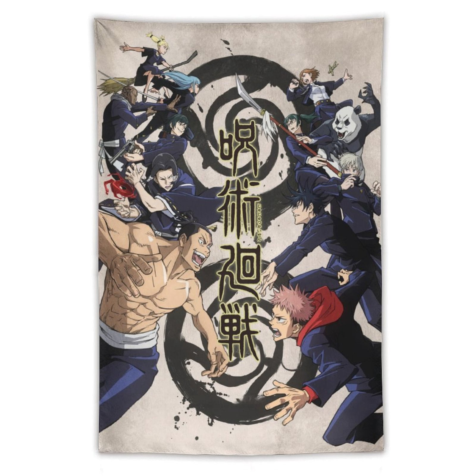 Japanese Anime JJK Large Wall Tapestry,Lightweight Soft Peach Skin ...