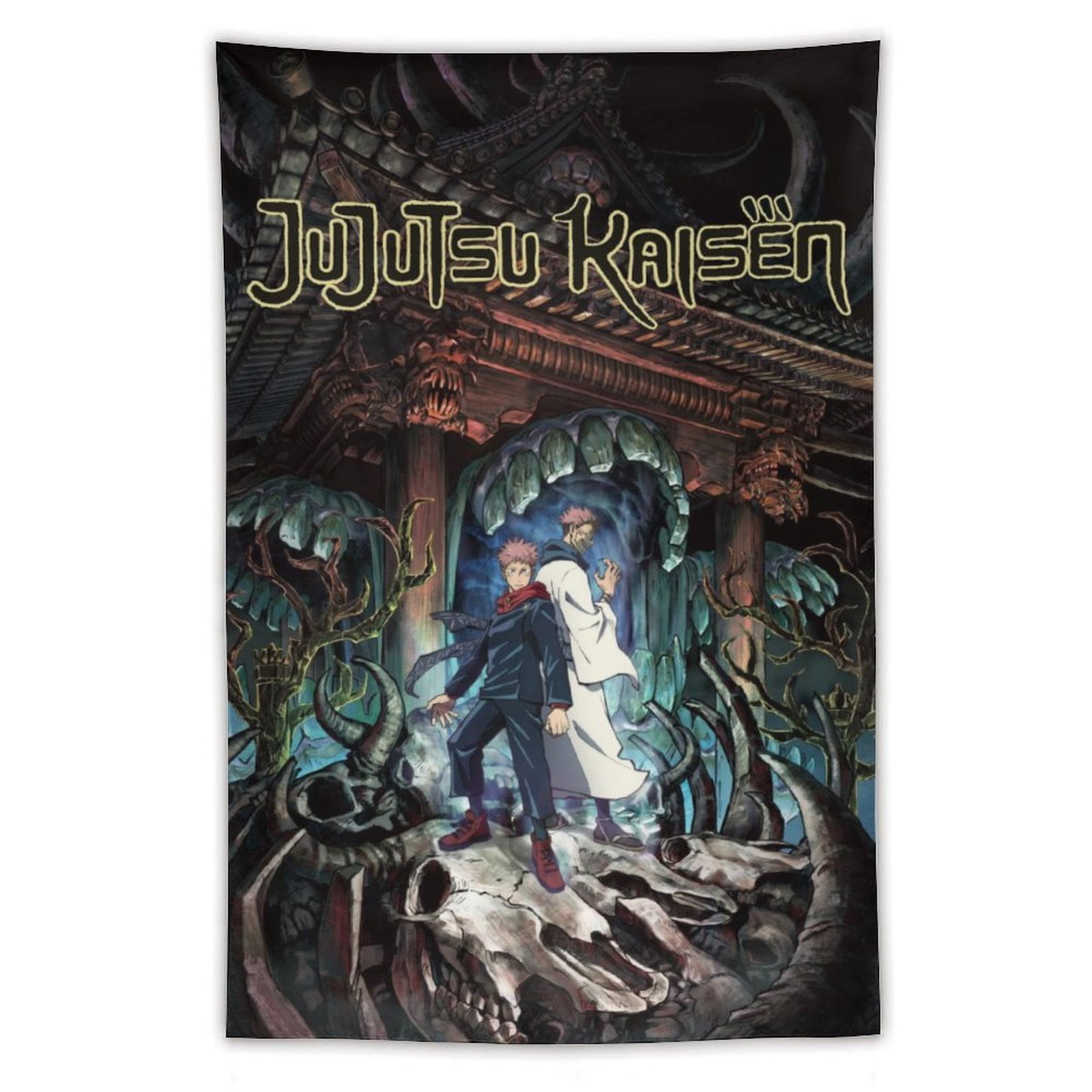 Japanese Anime JJK Large Wall Tapestry,Lightweight Soft Peach Skin ...