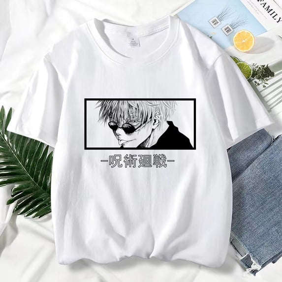 Japanese Anime Jujutsu Kaisen T Shirt for Men Gojo Satoru Print Graphic ...