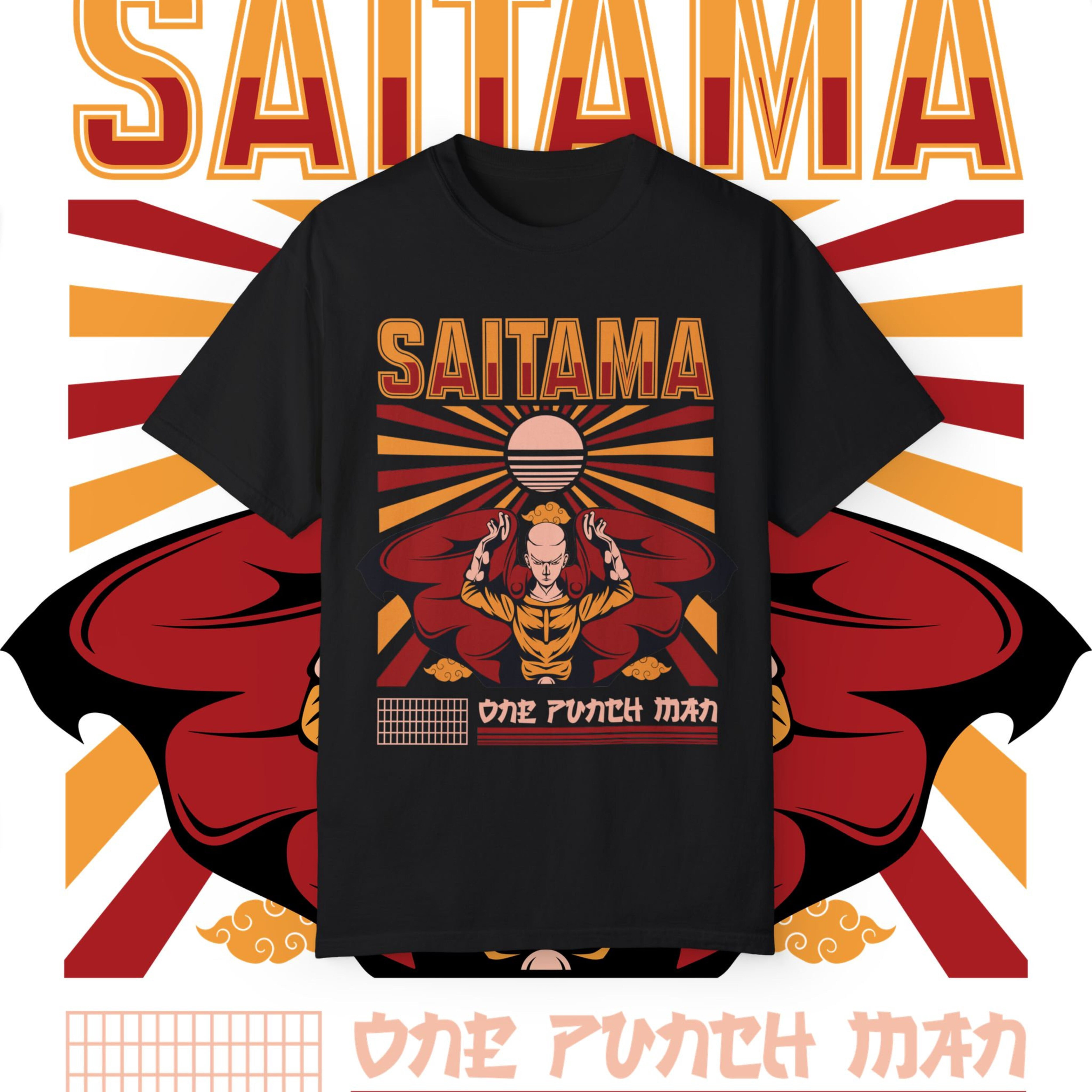 Japanese Anime Saitama Japanese Streetwear Shirt Anime Merch Y2k ...