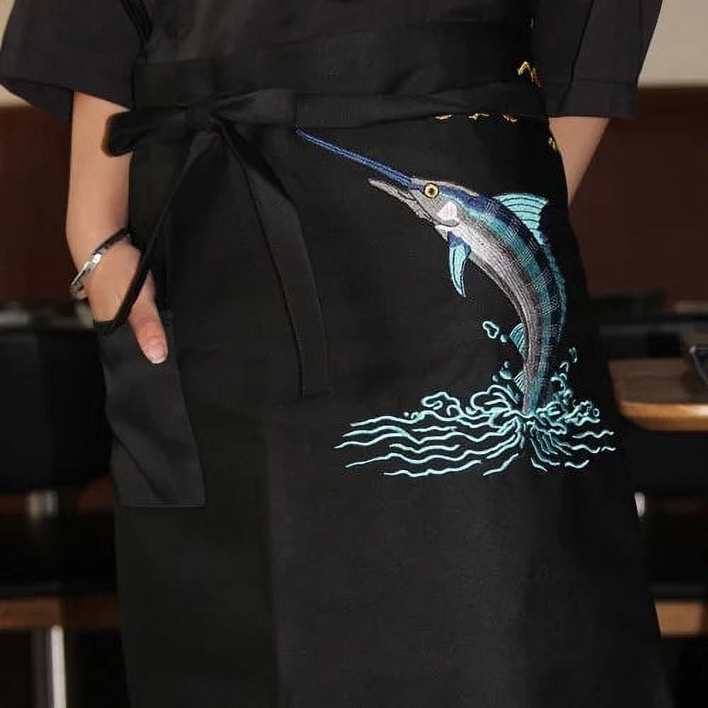 Japanese Apron Cuisine Half Body Waist Unisex Kitchen Chef Restaurant ...