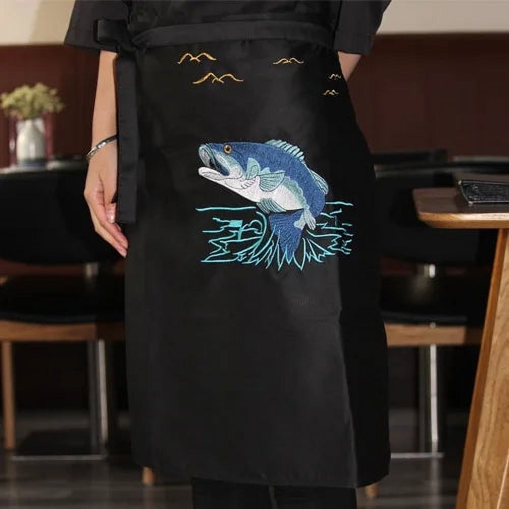 Japanese Apron Cuisine Half Body Waist Unisex Kitchen Chef Restaurant ...