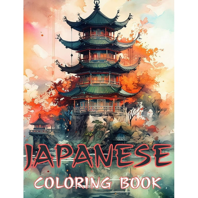 japanese architecture coloring book