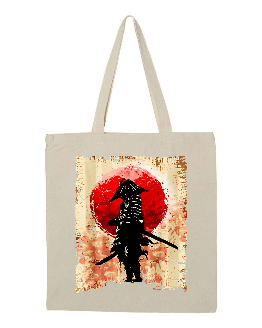 Japanese Art Samurai Vintage Bushido Code Fighter Retro Warrior Tote ...