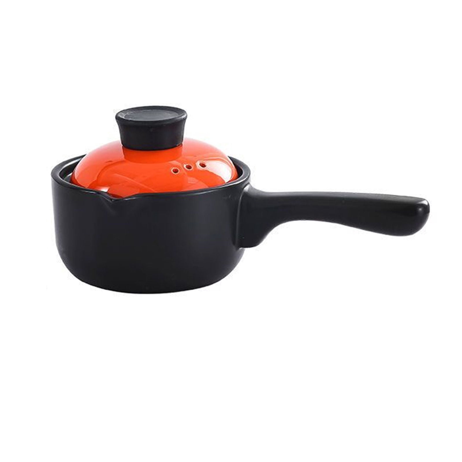 Japanese Black Milk Pan With Pouring Lip, Saucepans, Ceramic Milk Pot ...
