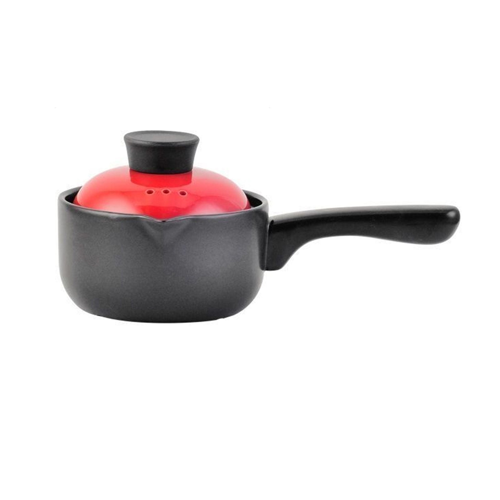 Japanese Black Milk Pan With Pouring Lip, Saucepans, Ceramic Milk Pot ...