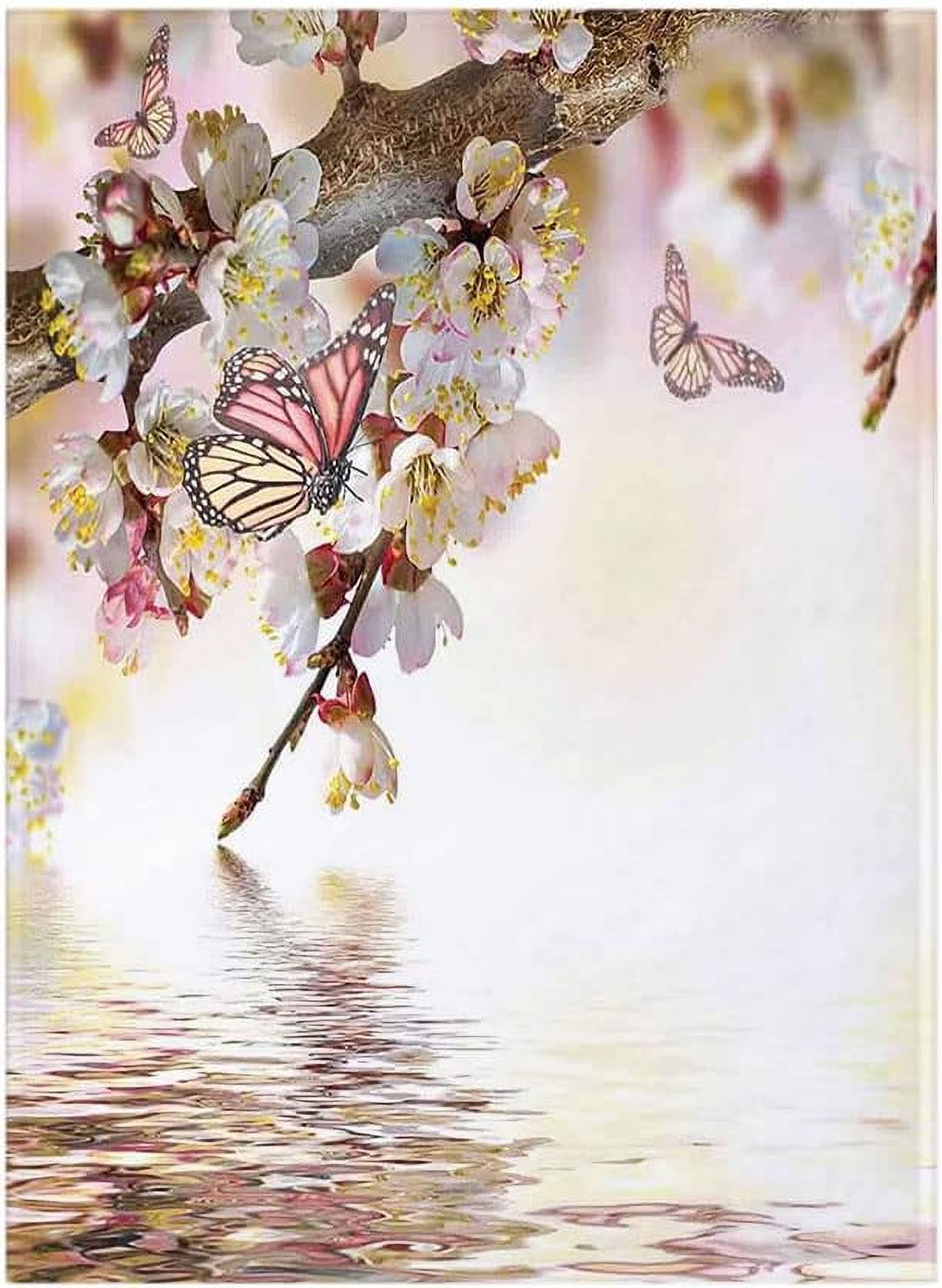 Japanese Blanket, Squama Pattern with Cherry Blossom Land of The Rising ...