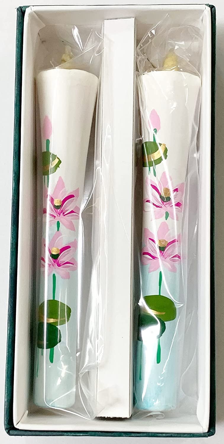 Japanese Candles No. 6 Drawn Lotus.Made in Japan.Manufacturer Awaji ...