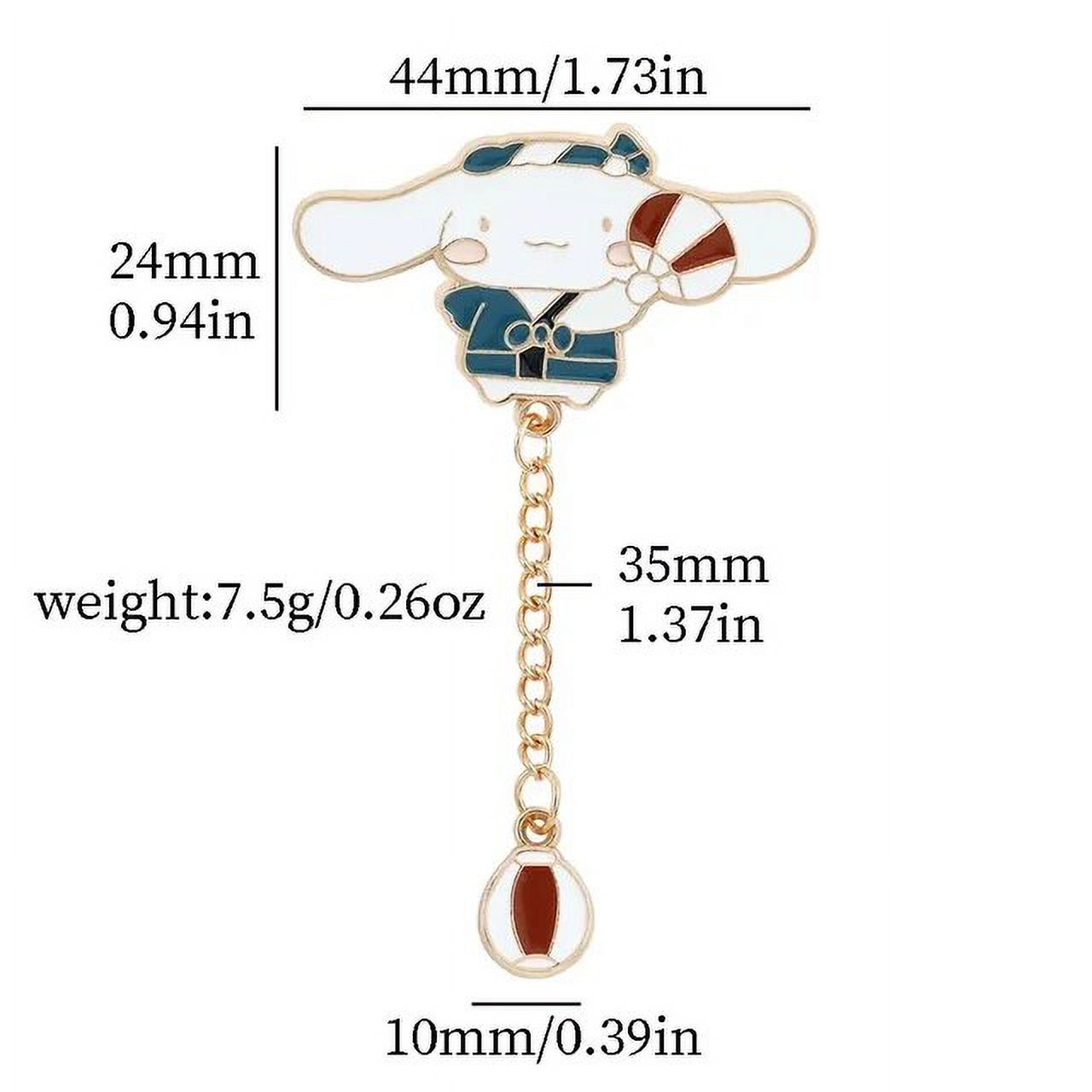 Japanese Cartoon Cute Animated Character Sanrio Series Metal Badge Kuromi Cinnamoroll Hello ...