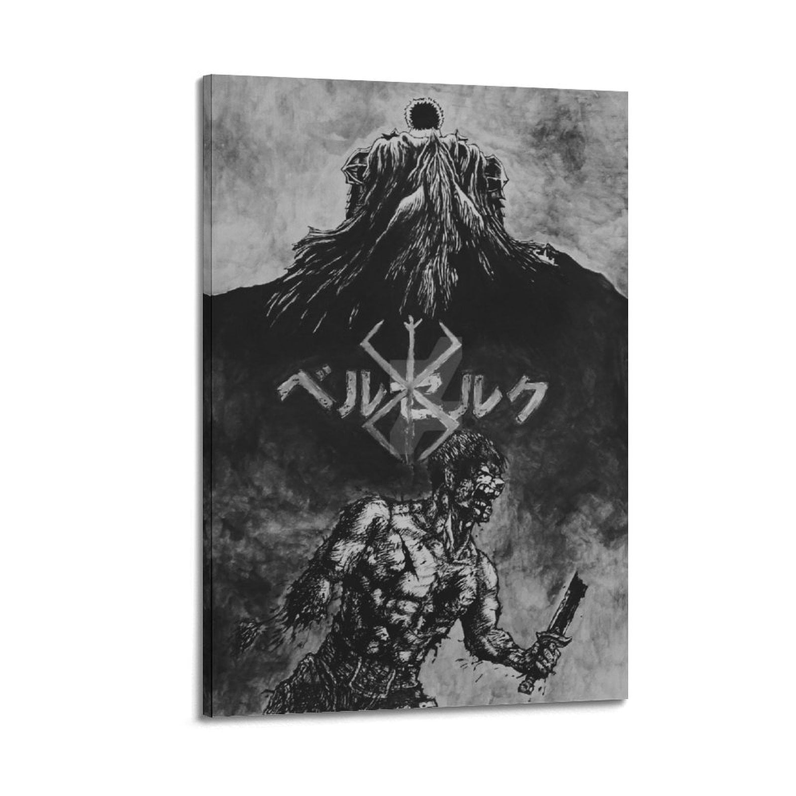 Japanese Cartoon Poster Berserk Poster Guts Painting Vintage Poster ...