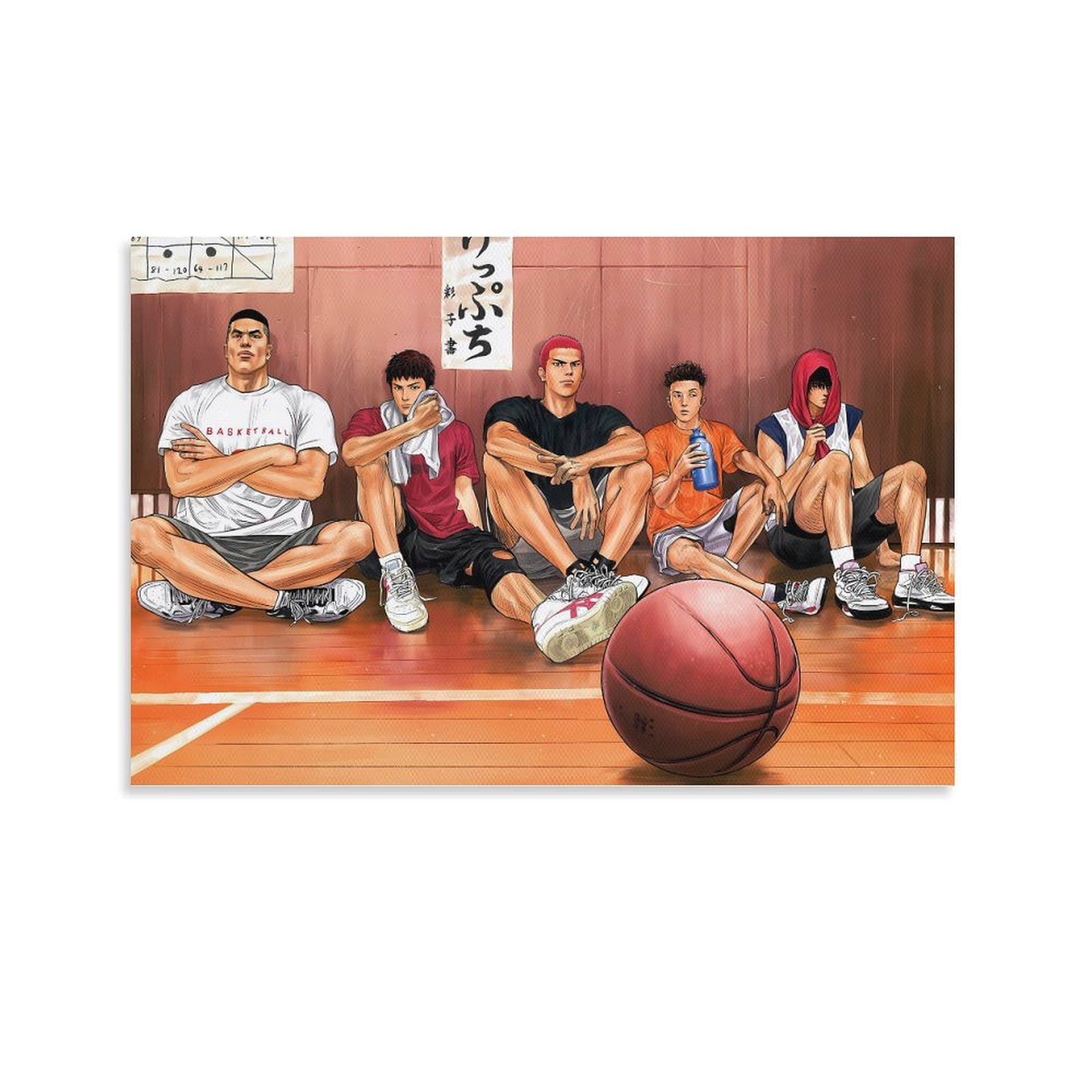 Japanese Cartoon Posters Basketball Anime Slam Dunk (2) Wall Art Poster ...