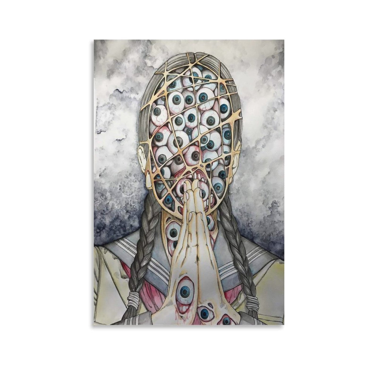 Japanese Cartoonist Shintaro-Kago Horror Animation Poster (10) Wall Art ...