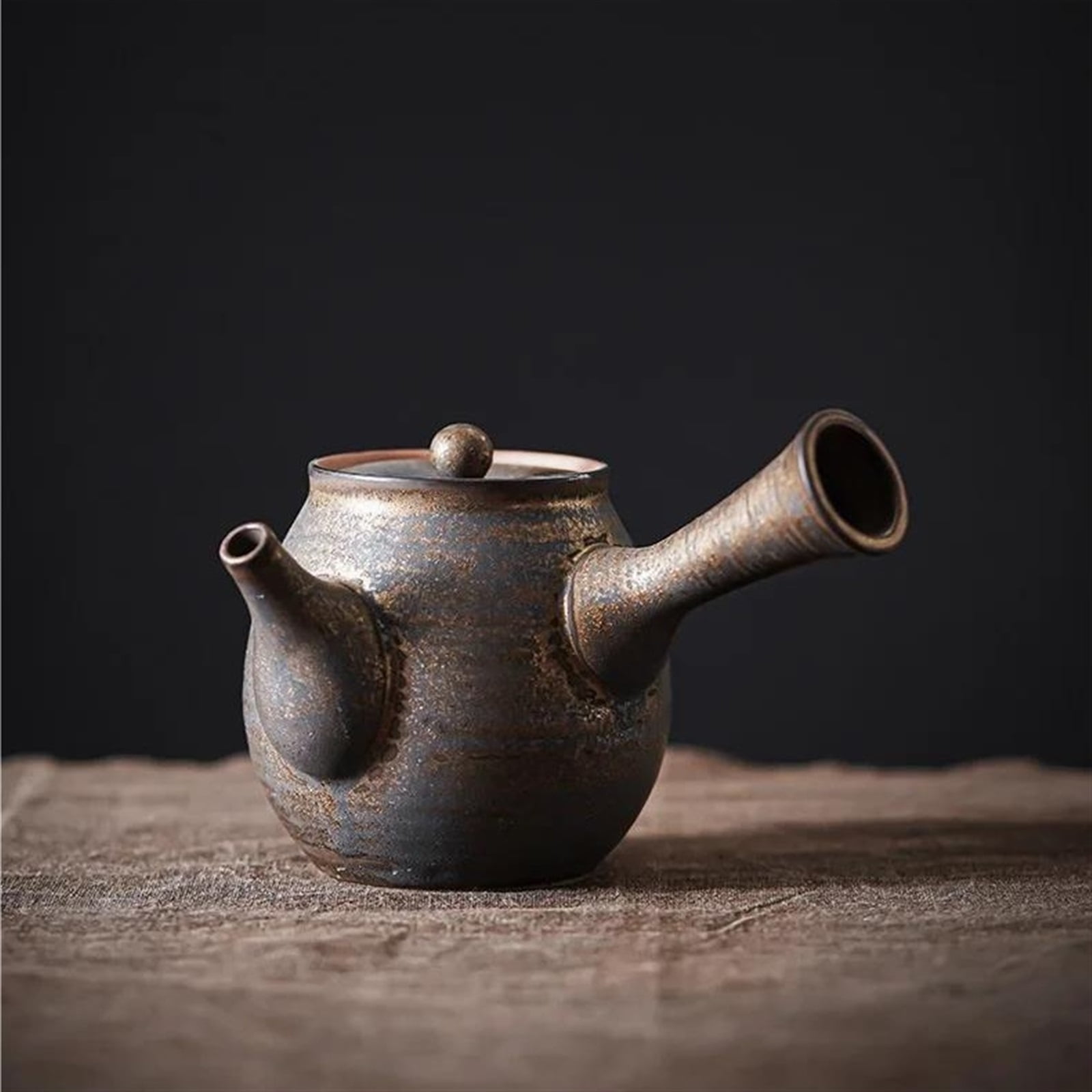 Japanese Ceramic Filter Teapot Tea Maker Side Handle Pot Kettle 250ml ...