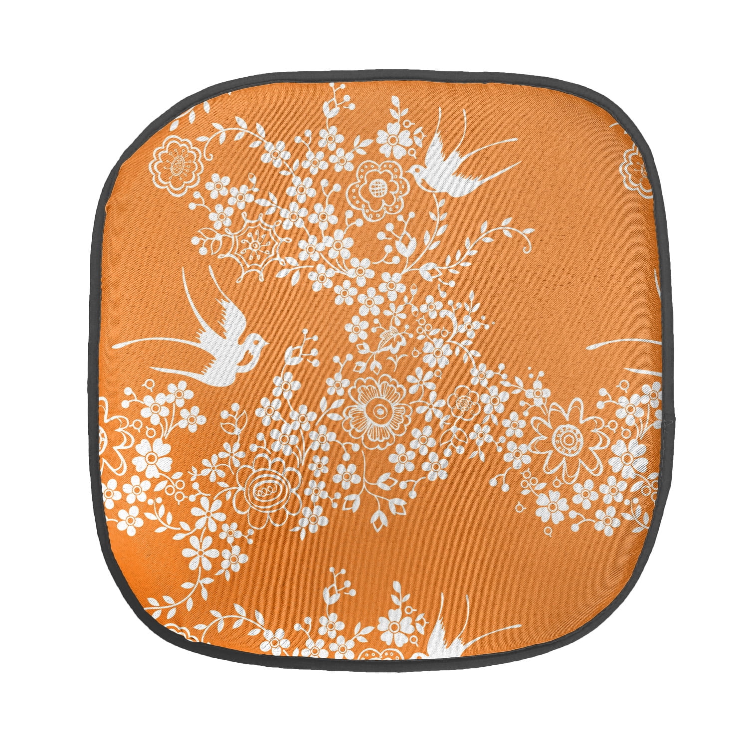Japanese Chair Seating Cushion, Oriental Floral Japanese Style Flying ...